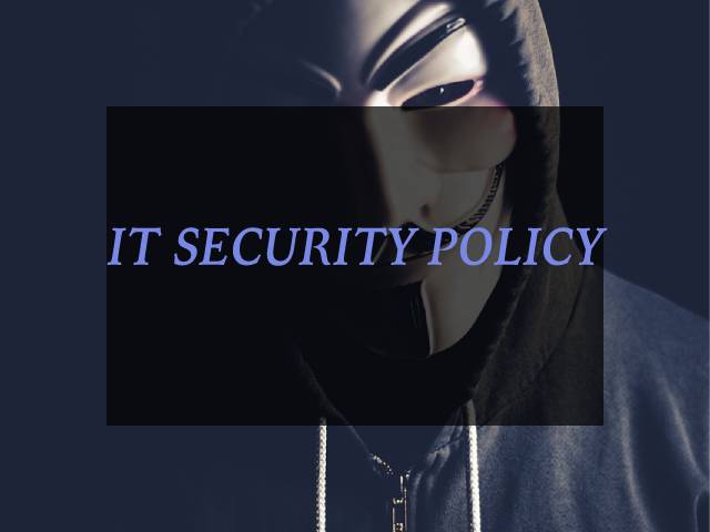 IT SECURITY POLICY SAMPLE ITHelpSupport